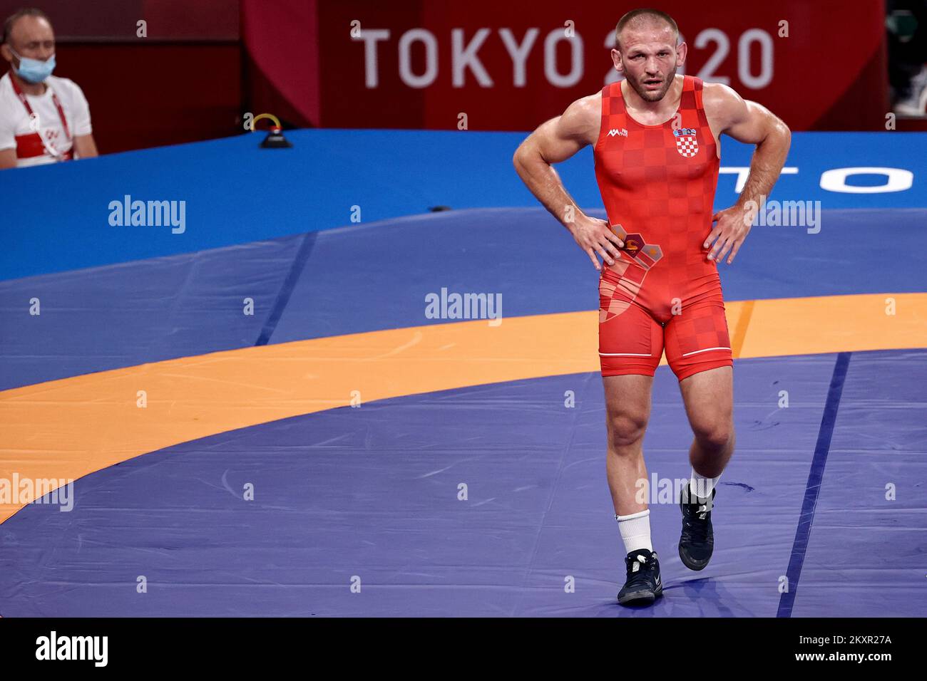TOKYO, JAPAN - AUGUST 02: Bozo Starcevic of Team Croatia competes with ...