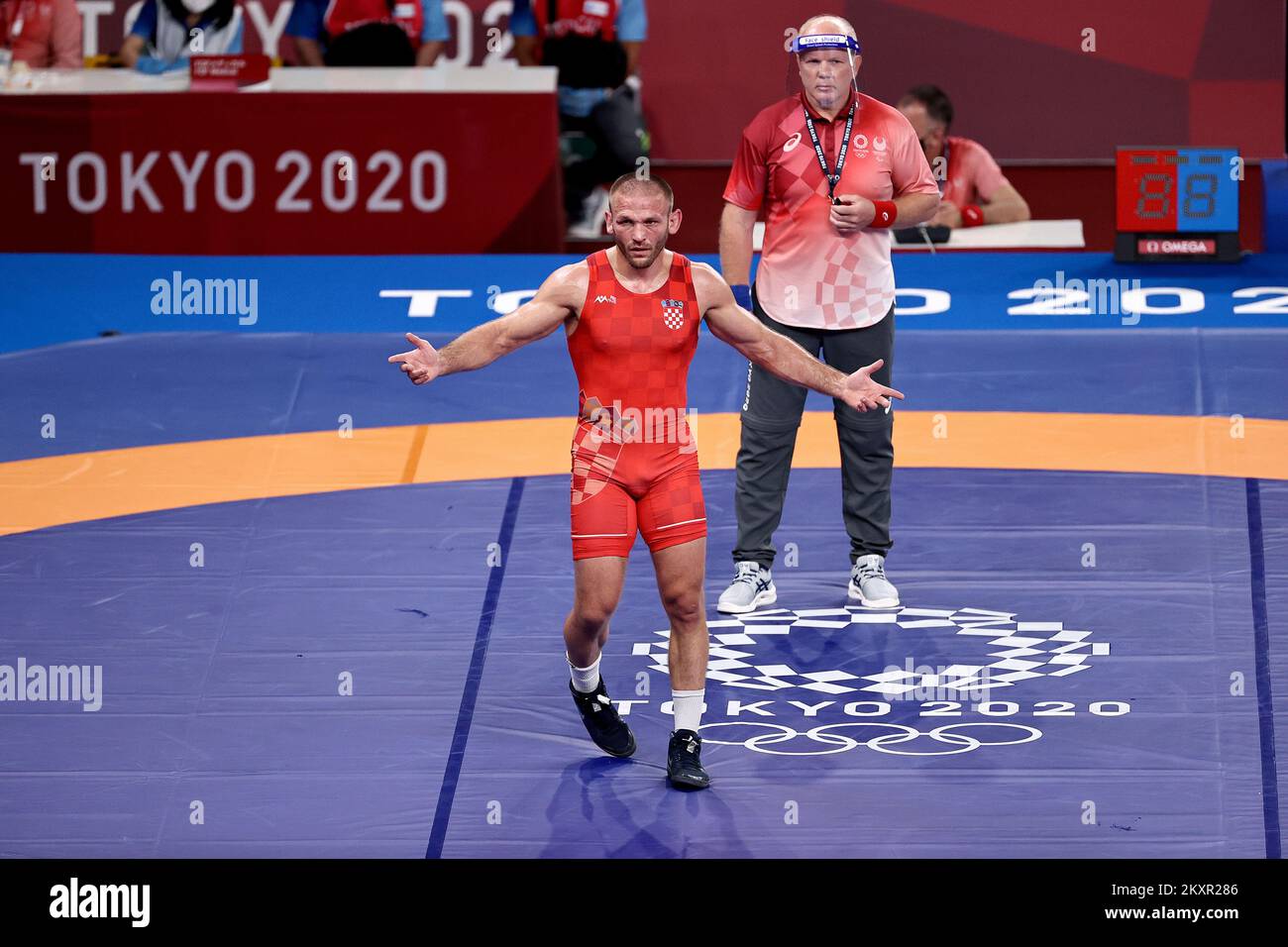 TOKYO, JAPAN - AUGUST 02: Bozo Starcevic of Team Croatia competes with ...