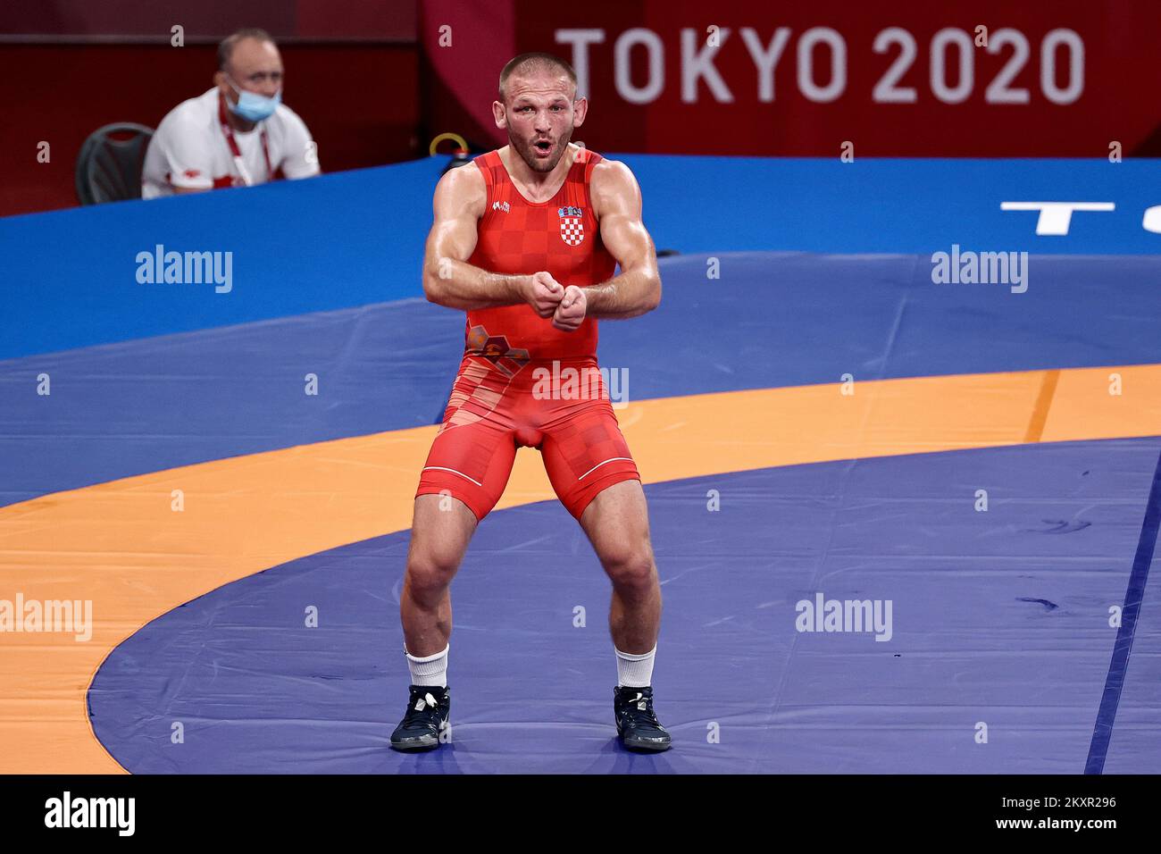 TOKYO, JAPAN - AUGUST 02: Bozo Starcevic of Team Croatia competes with ...
