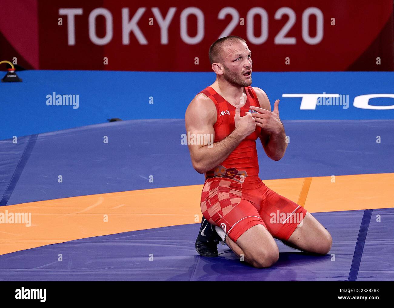 TOKYO, JAPAN - AUGUST 02: Bozo Starcevic of Team Croatia competes with ...