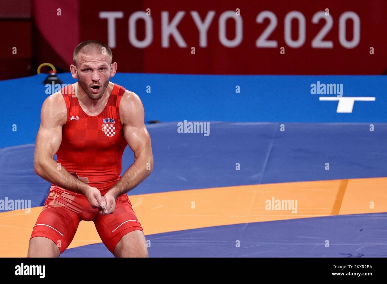 TOKYO, JAPAN - AUGUST 02: Bozo Starcevic of Team Croatia competes with ...