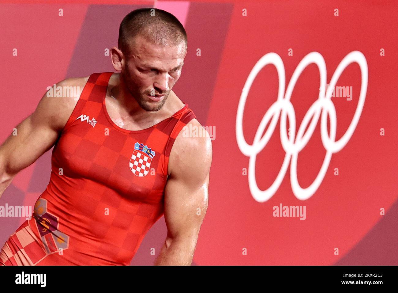 TOKYO, JAPAN - AUGUST 02: Bozo Starcevic of Team Croatia competes with ...