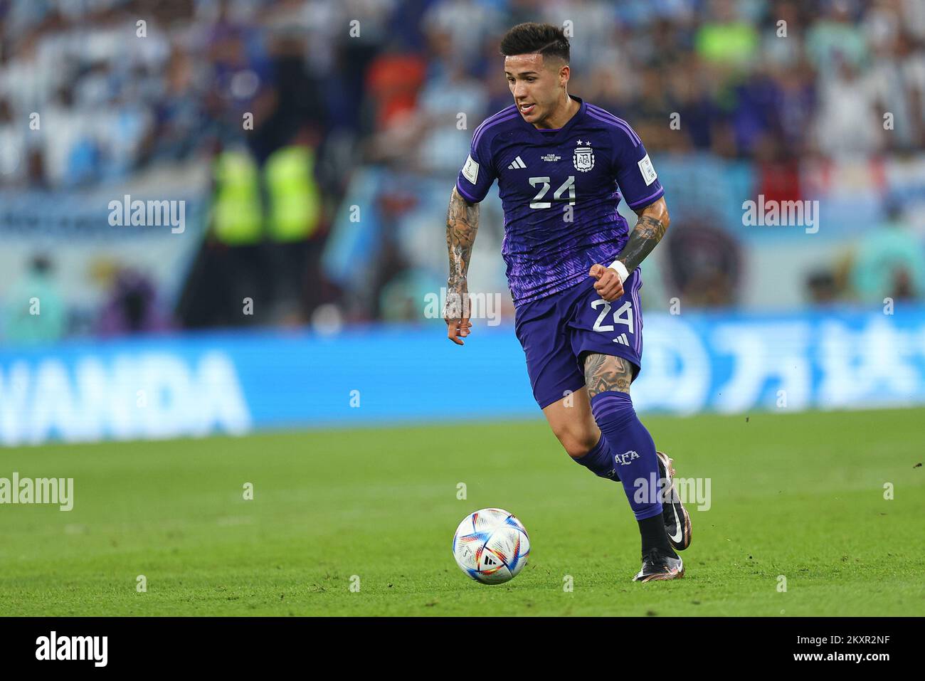 Enzo Fernandez during the FIFA World Cup Qatar 2022 Group C match ...