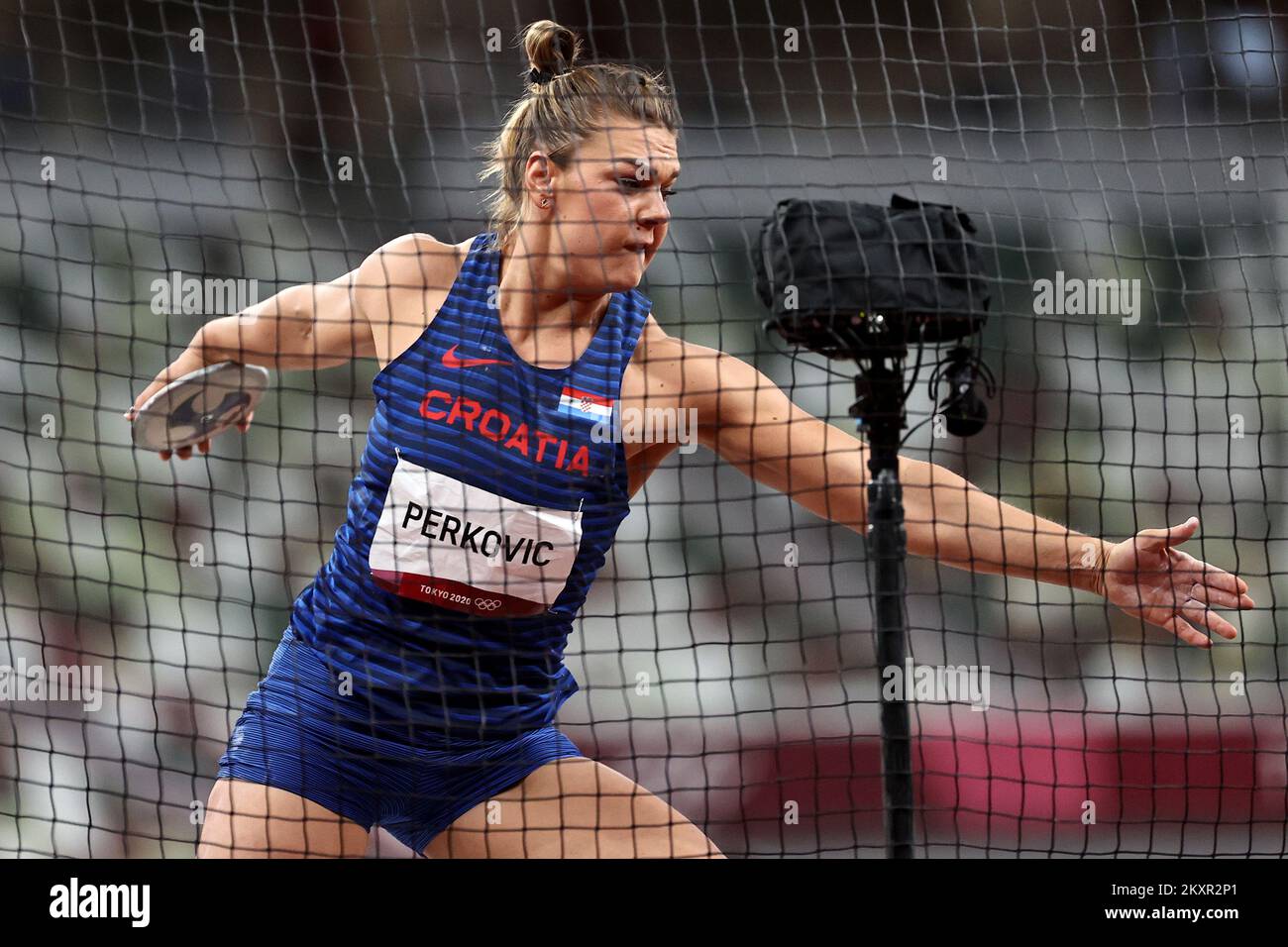 TOKYO, JAPAN - AUGUST 02: Discus thrower, Sandra Perkovic of Team ...
