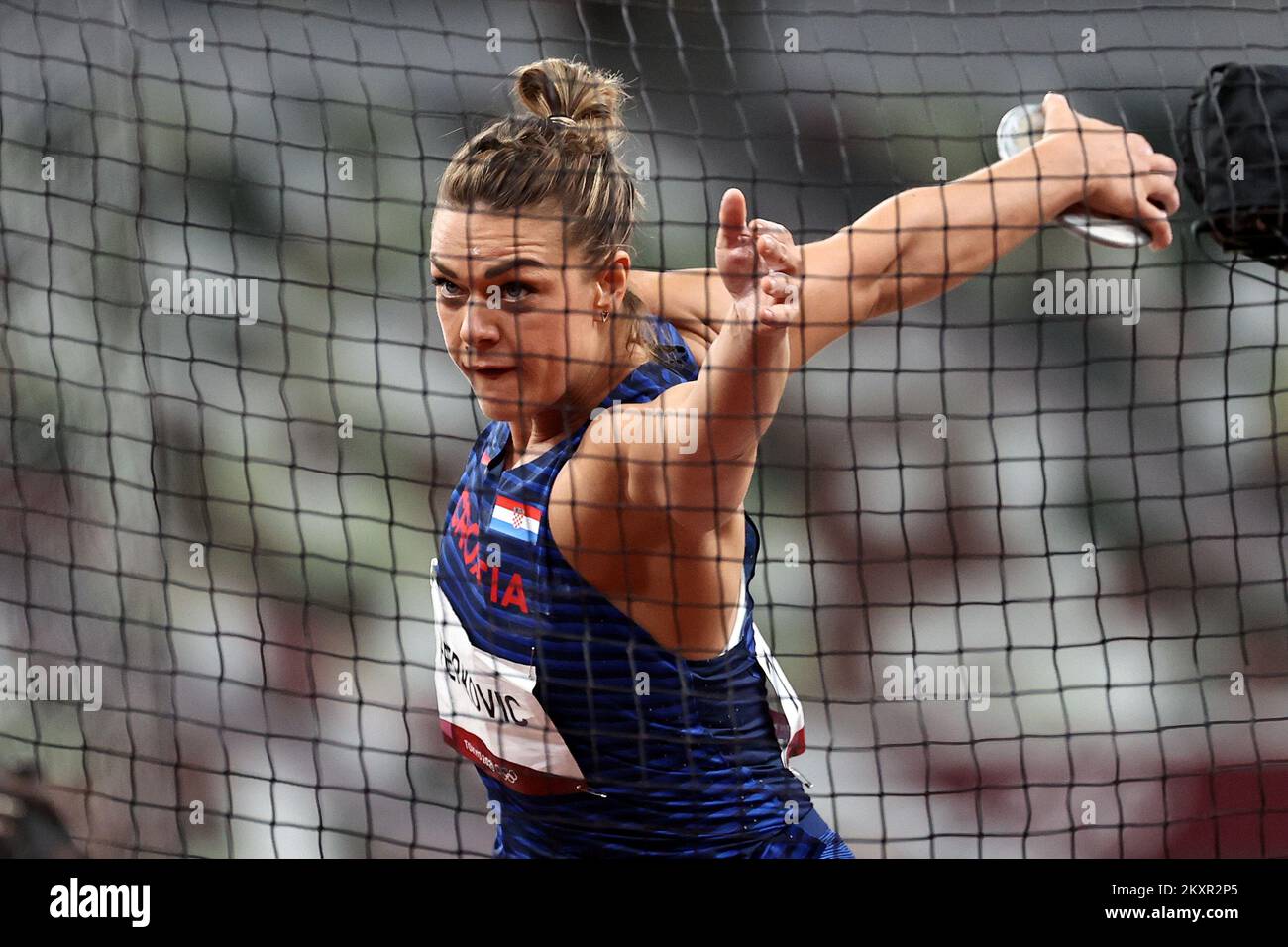 TOKYO, JAPAN - AUGUST 02: Discus thrower, Sandra Perkovic of Team ...