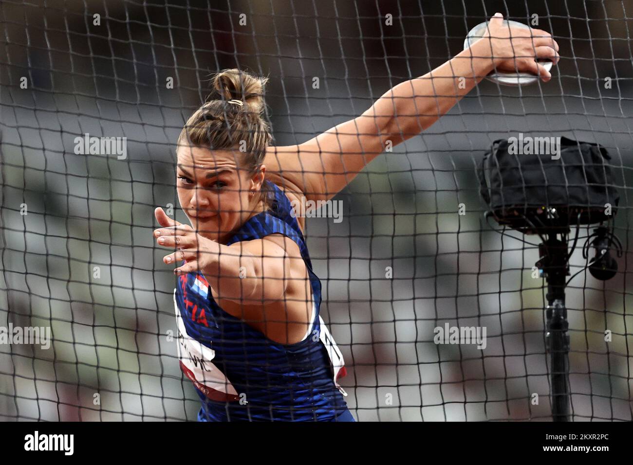 TOKYO, JAPAN - AUGUST 02: Discus thrower, Sandra Perkovic of Team ...