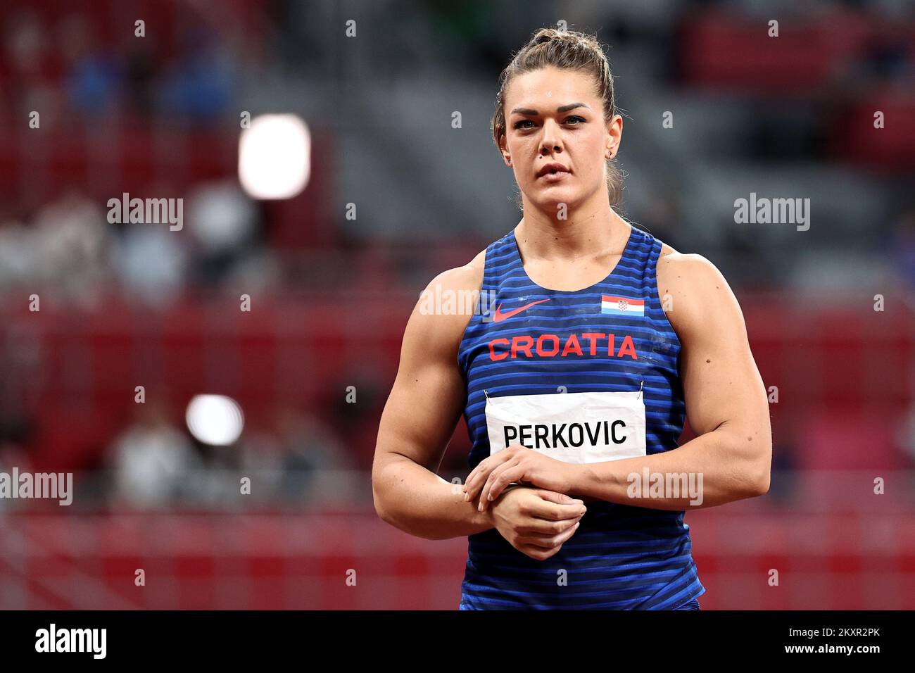 TOKYO, JAPAN - AUGUST 02: Discus thrower, Sandra Perkovic of Team ...