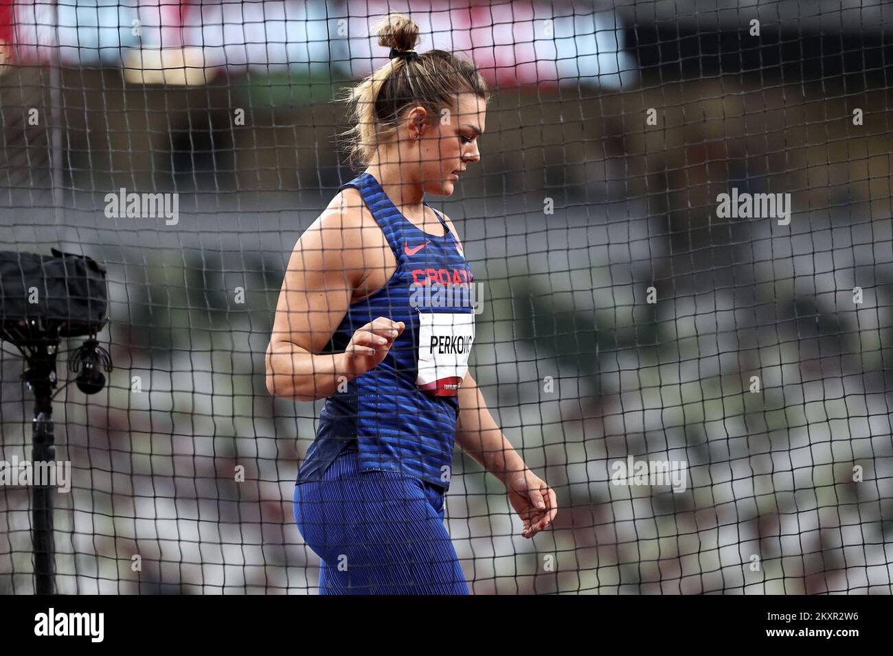 TOKYO, JAPAN - AUGUST 02: Discus thrower, Sandra Perkovic of Team ...