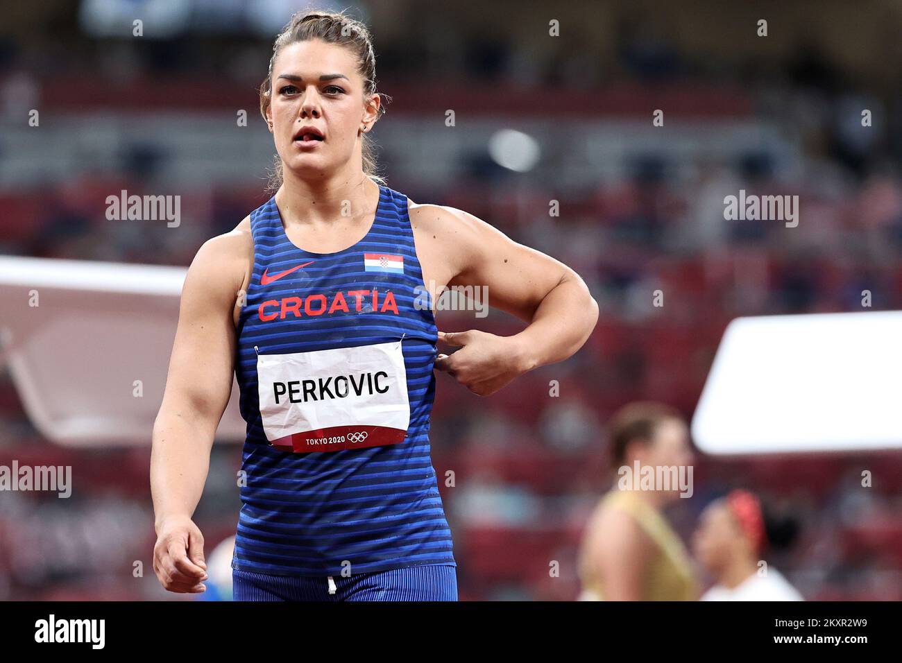 TOKYO, JAPAN - AUGUST 02: Discus thrower, Sandra Perkovic of Team ...