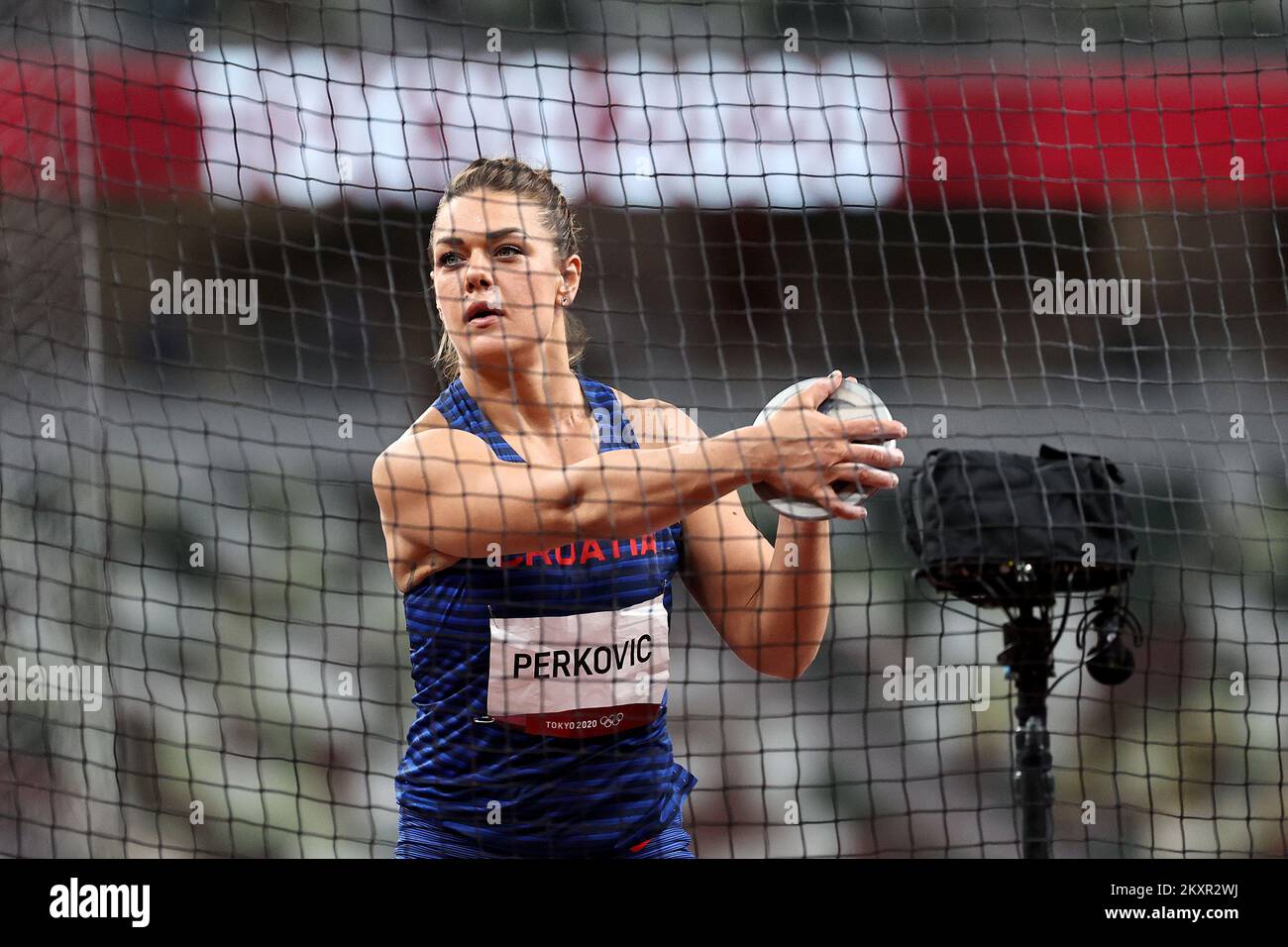 TOKYO, JAPAN - AUGUST 02: Discus thrower, Sandra Perkovic of Team ...