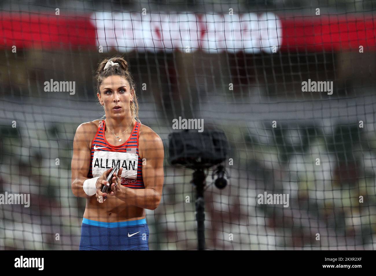 TOKYO, JAPAN - AUGUST 02: Discus thrower, Valerie Allman of Team USA ...