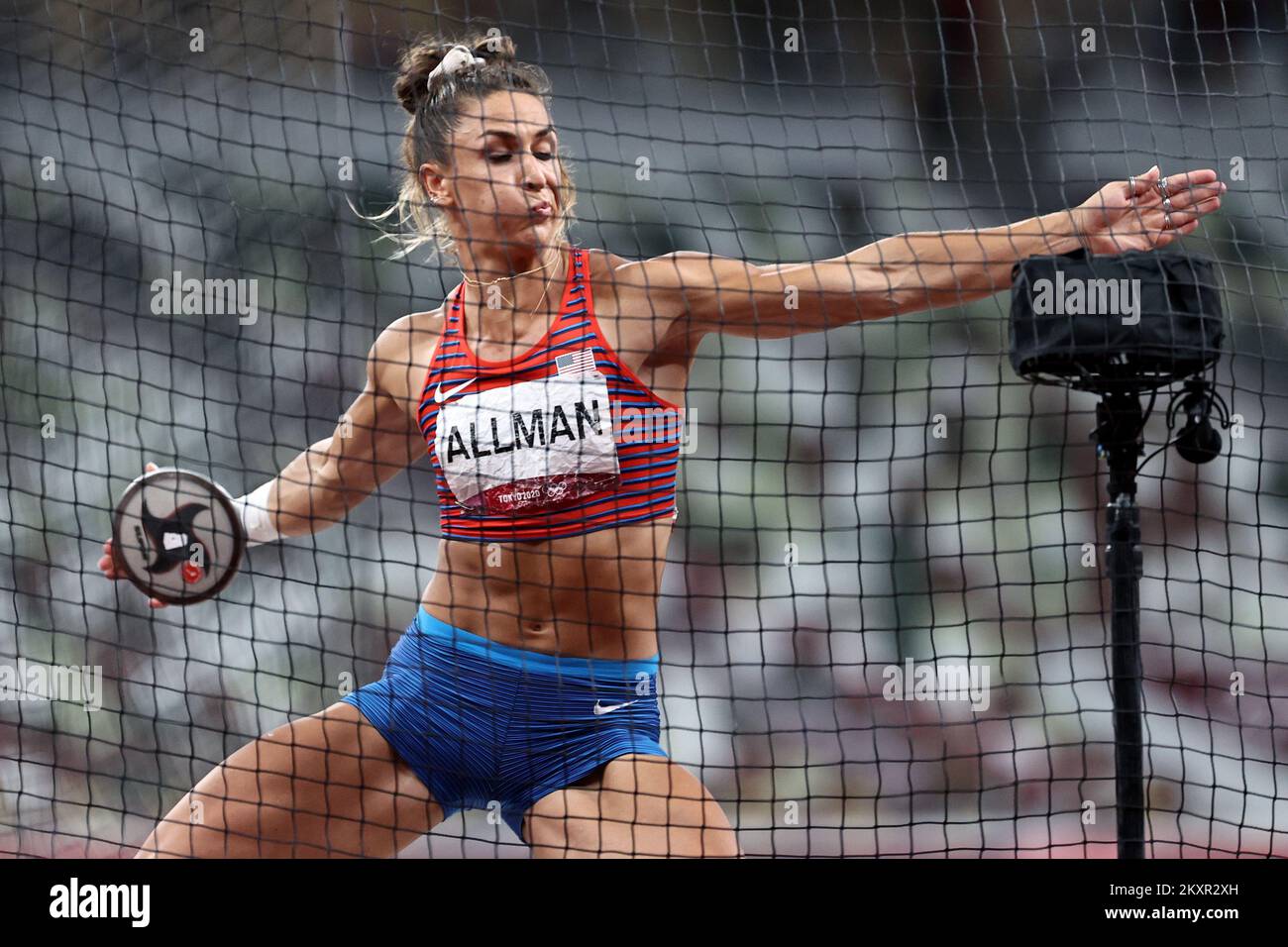TOKYO, JAPAN - AUGUST 02: Discus thrower, Valerie Allman of Team USA ...