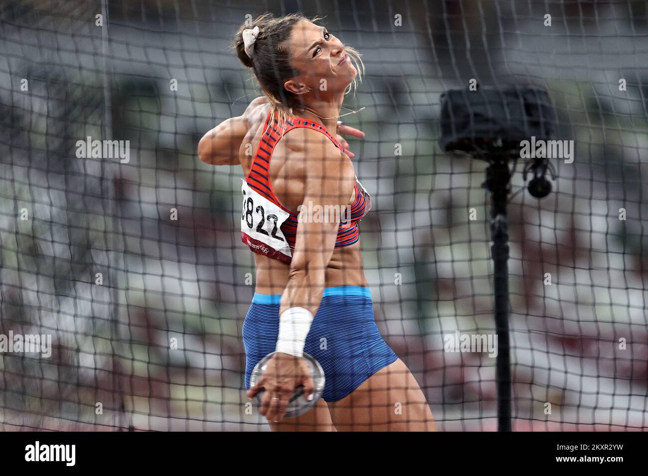 TOKYO, JAPAN - AUGUST 02: Discus thrower, Valerie Allman of Team USA ...