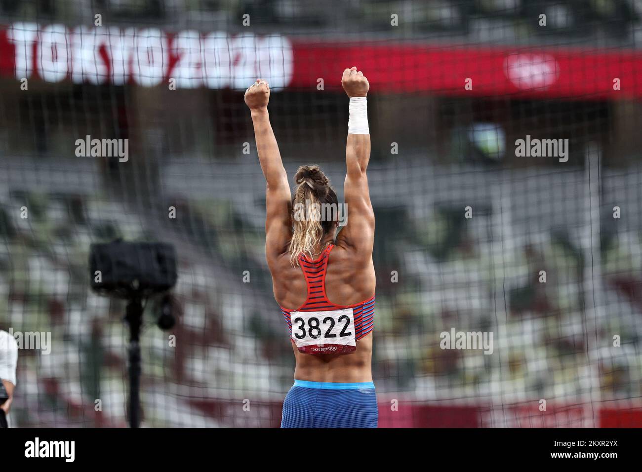 TOKYO, JAPAN - AUGUST 02: Discus thrower, Valerie Allman of Team USA ...