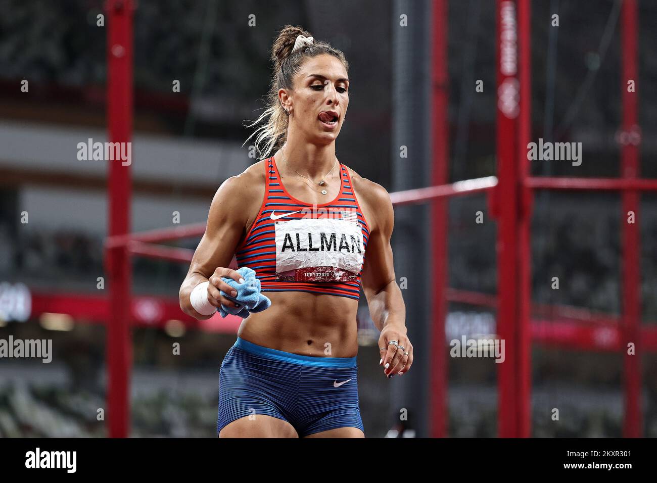 TOKYO, JAPAN - AUGUST 02: Discus thrower, Valerie Allman of Team USA ...