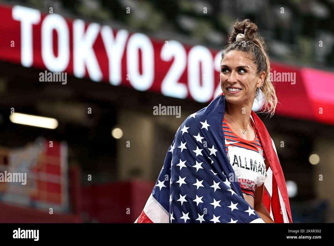 TOKYO, JAPAN - AUGUST 02: Discus thrower, Valerie Allman of Team USA ...