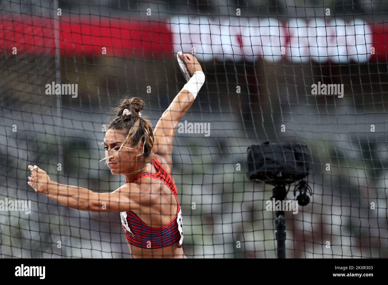 TOKYO, JAPAN - AUGUST 02: Discus thrower, Valerie Allman of Team USA ...