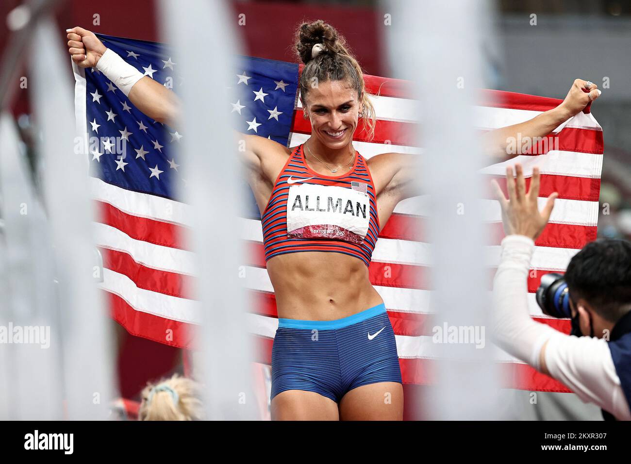 TOKYO, JAPAN - AUGUST 02: Discus thrower, Valerie Allman of Team USA ...