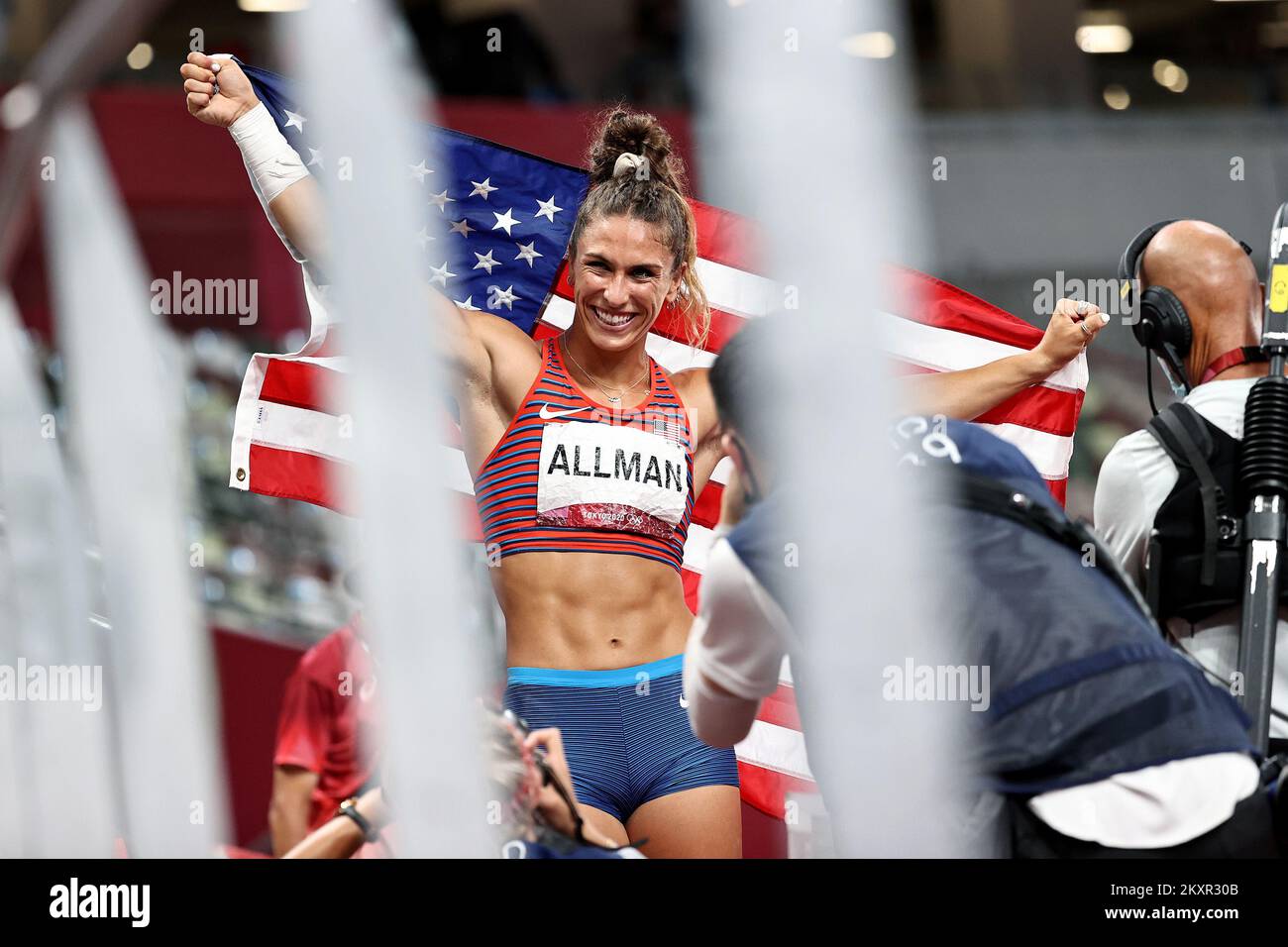 TOKYO, JAPAN - AUGUST 02: Discus thrower, Valerie Allman of Team USA ...
