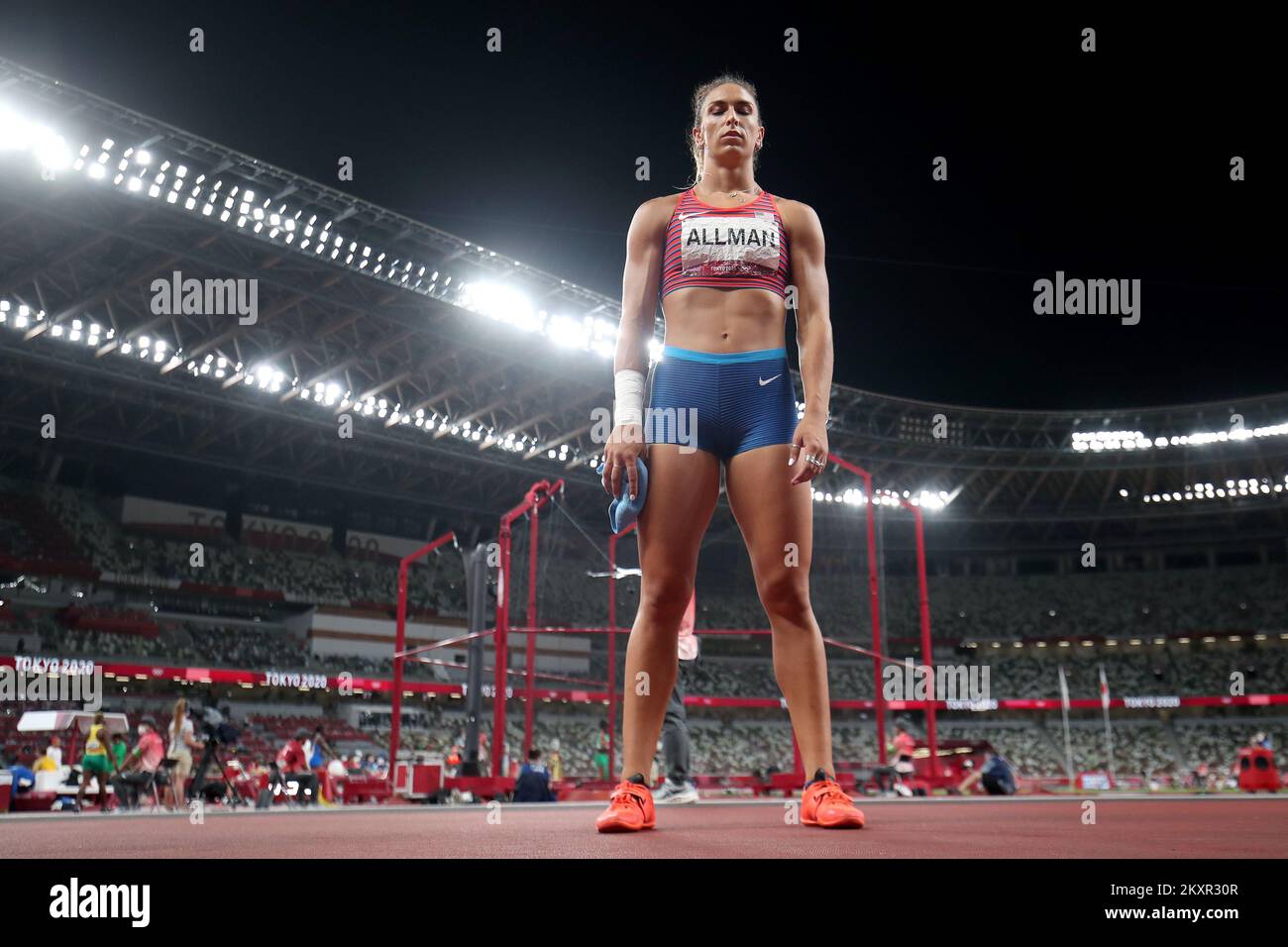 TOKYO, JAPAN - AUGUST 02: Discus thrower, Valerie Allman of Team USA ...