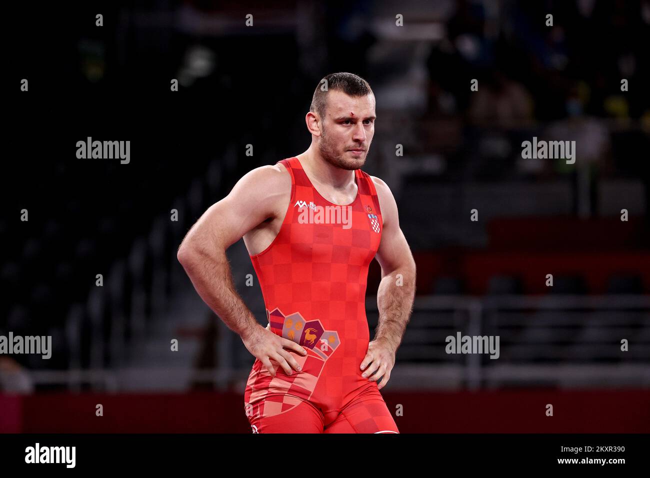 Ivan Huklek of Team Croatia competes against John Walter Stefanowicz jr ...