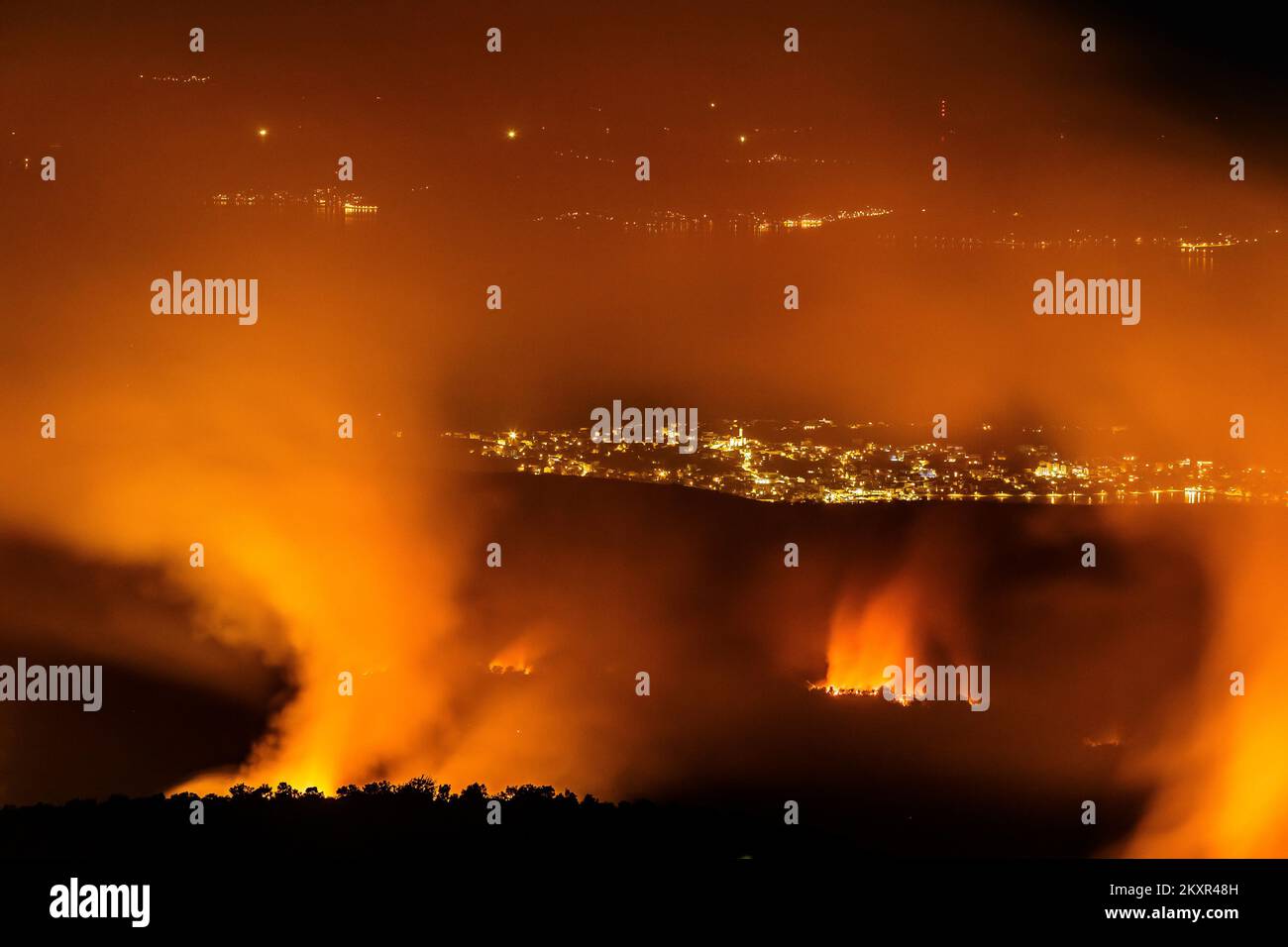 The Seget Gornji fire, near Adriatic coast town Trogir, broke out in ...