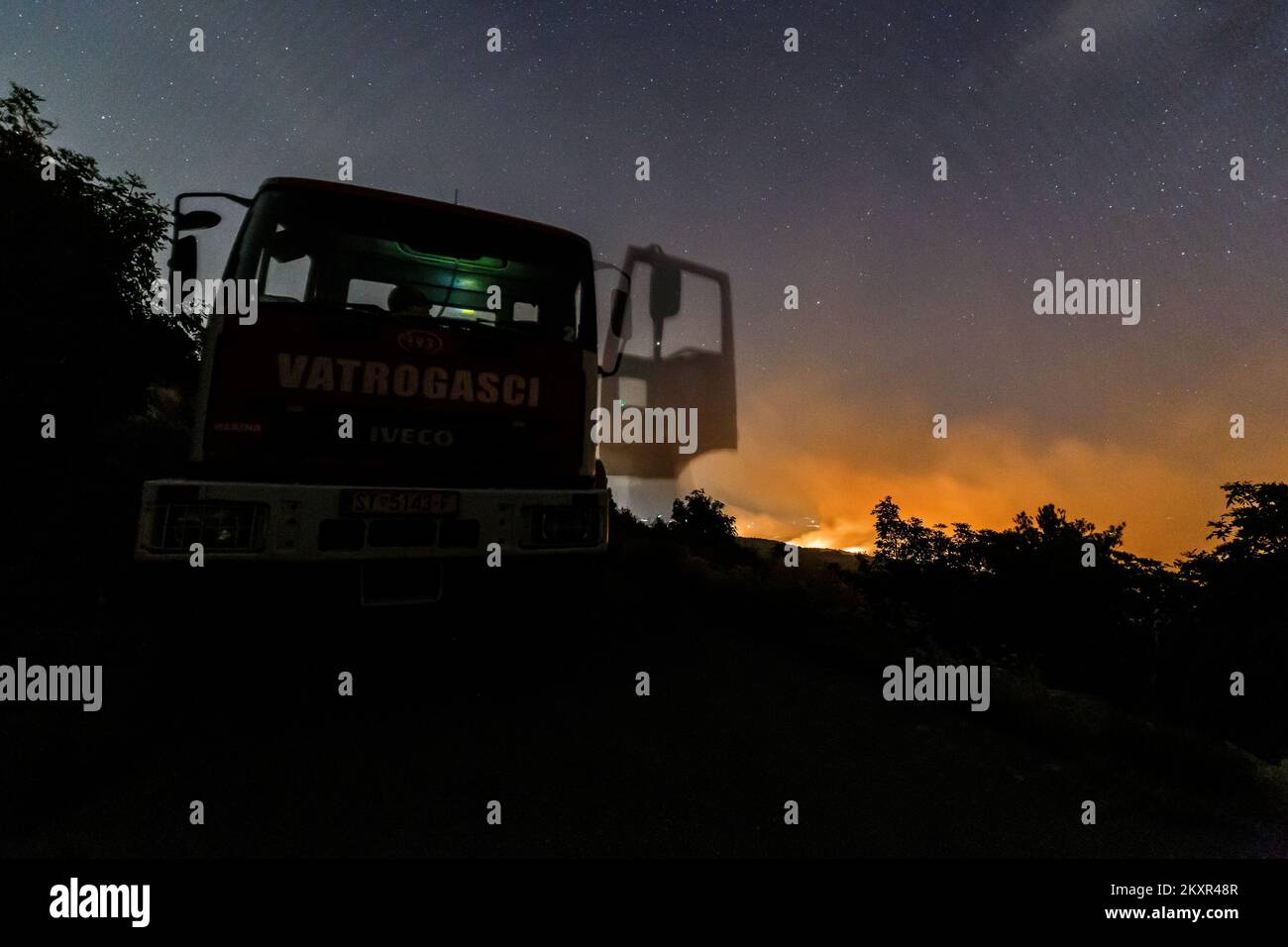 The Seget Gornji fire, near Adriatic coast town Trogir, broke out in ...