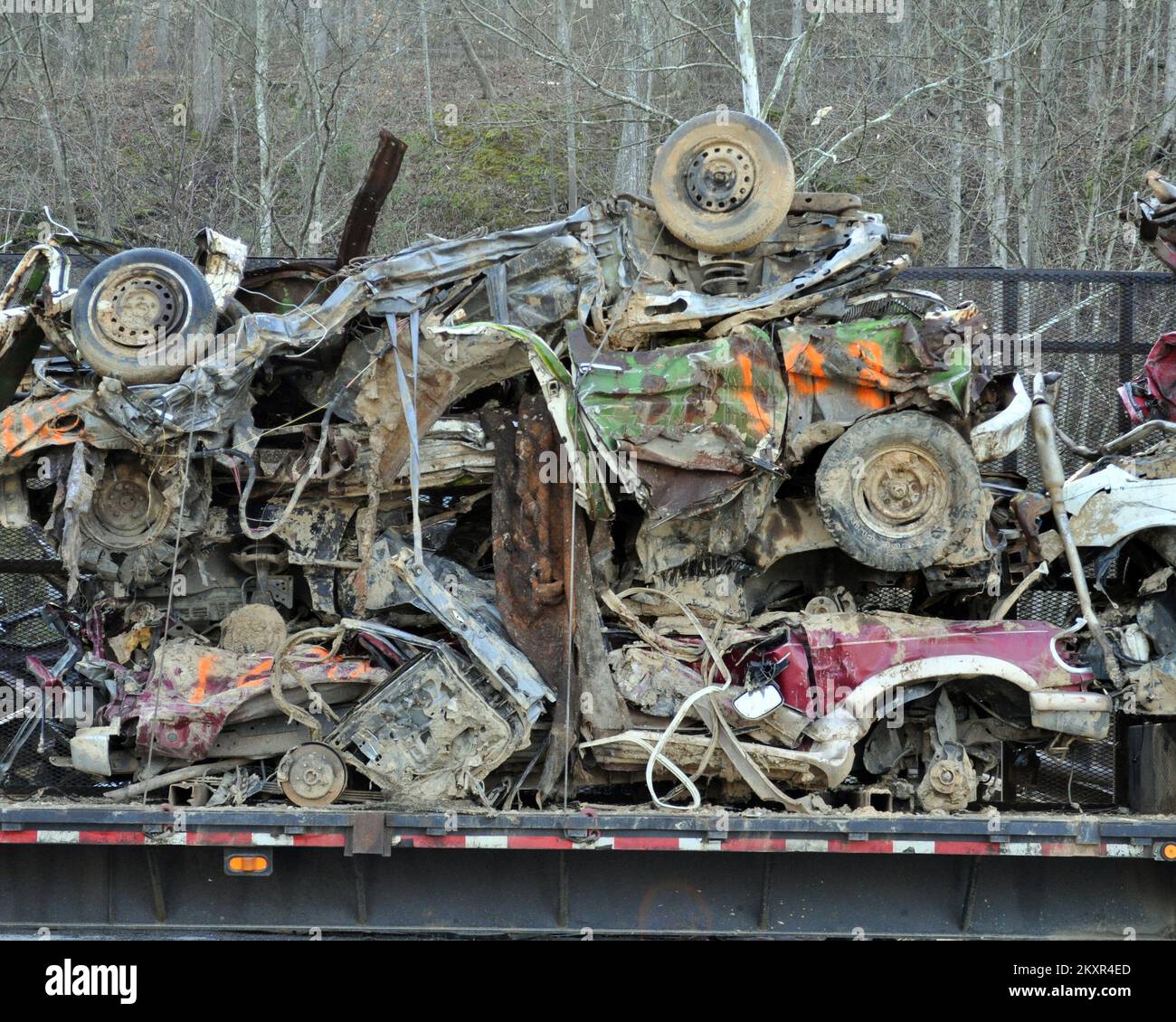 Debris Piles High in Morgan County. Kentucky Severe Storms, Tornadoes ...