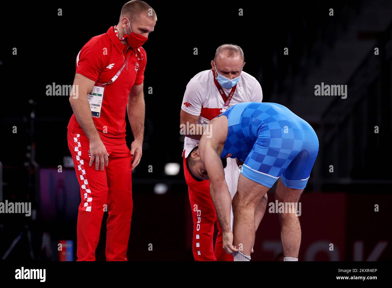 Ivan Huklek of Team Croatia competes against Zurabi Datunashvili of ...