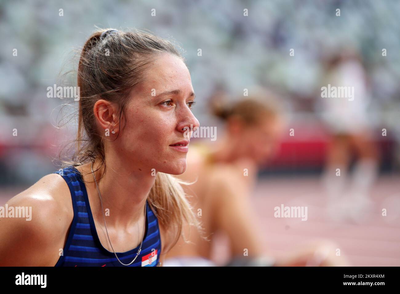 Ana Simic of Team Croatia competes in the Women's High Jump ...