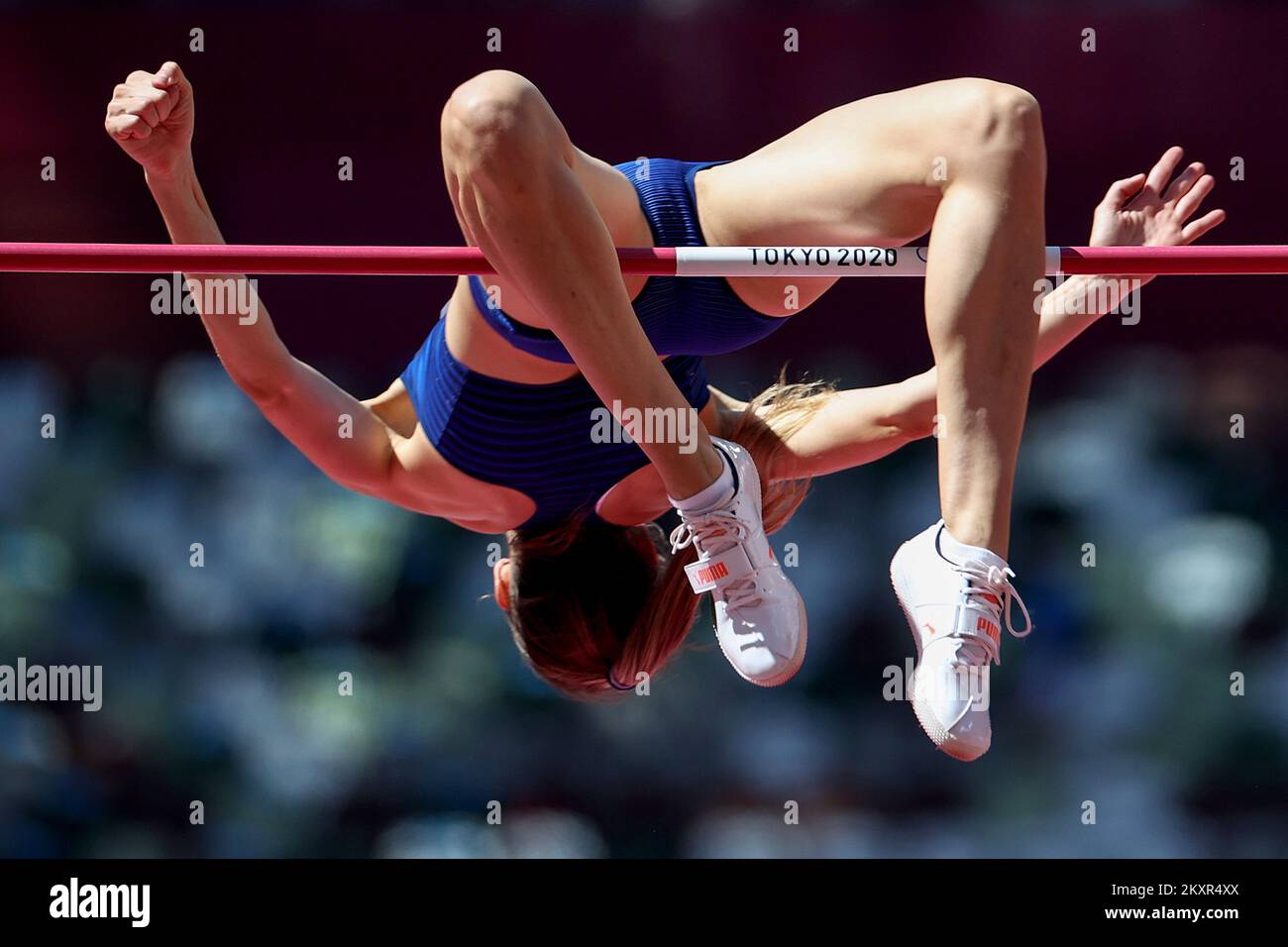 Ana Simic of Team Croatia competes in the Women's High Jump ...