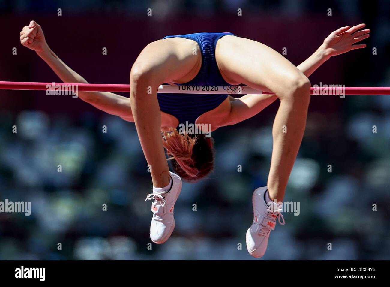 Ana Simic of Team Croatia competes in the Women's High Jump ...