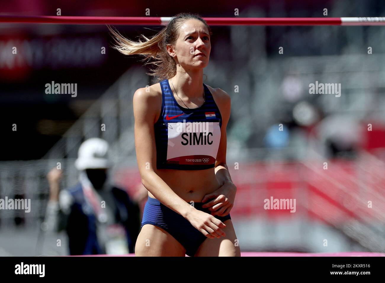 Ana Simic of Team Croatia competes in the Women's High Jump ...