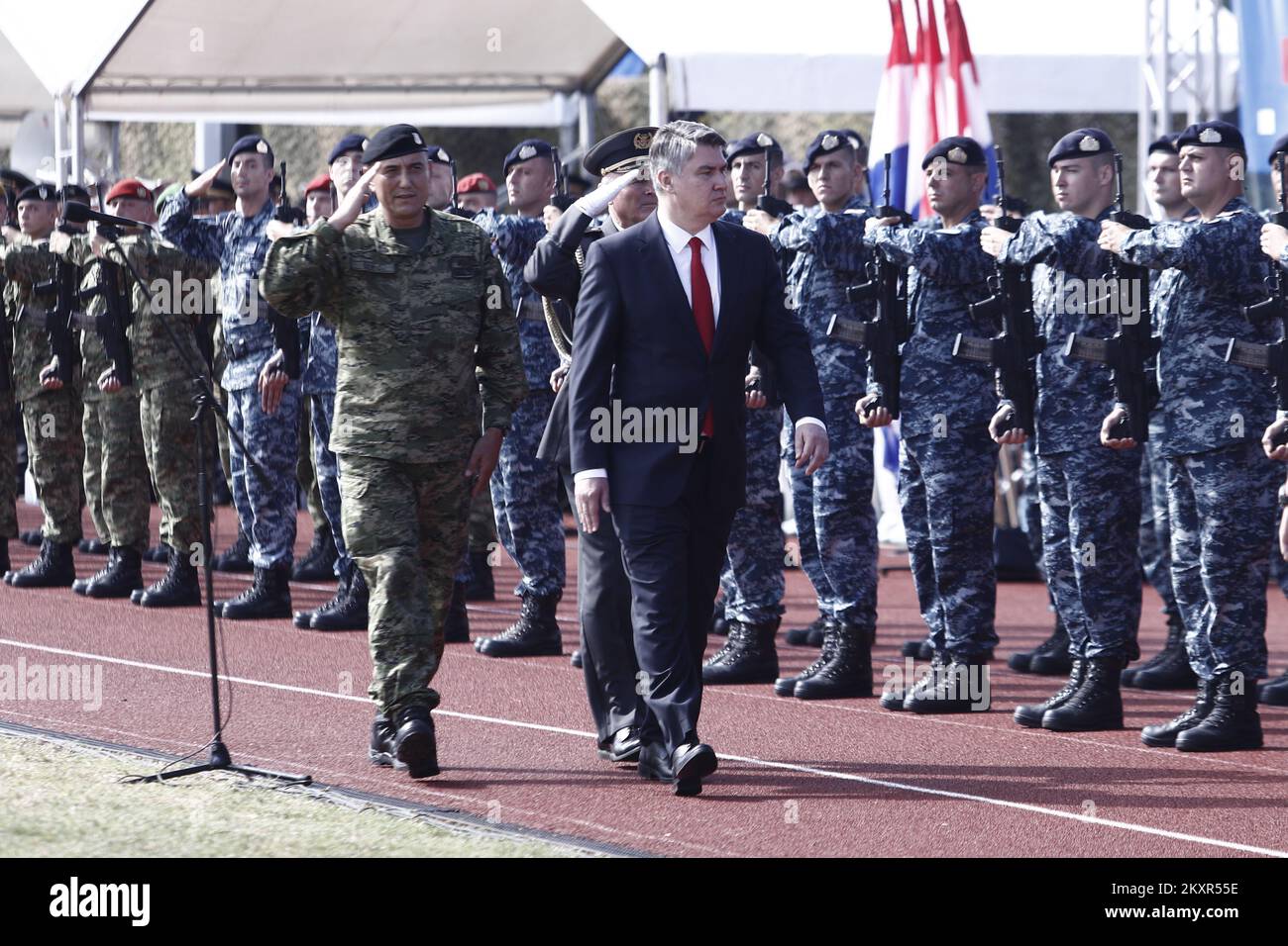 Croatia President Zoran Milanovic arrives at celebration of 26th ...