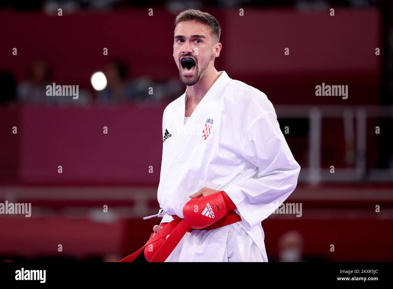 Ivan Kvesic of Team Croatia and Tareh Hamedi of Team Saudi Arabia ...