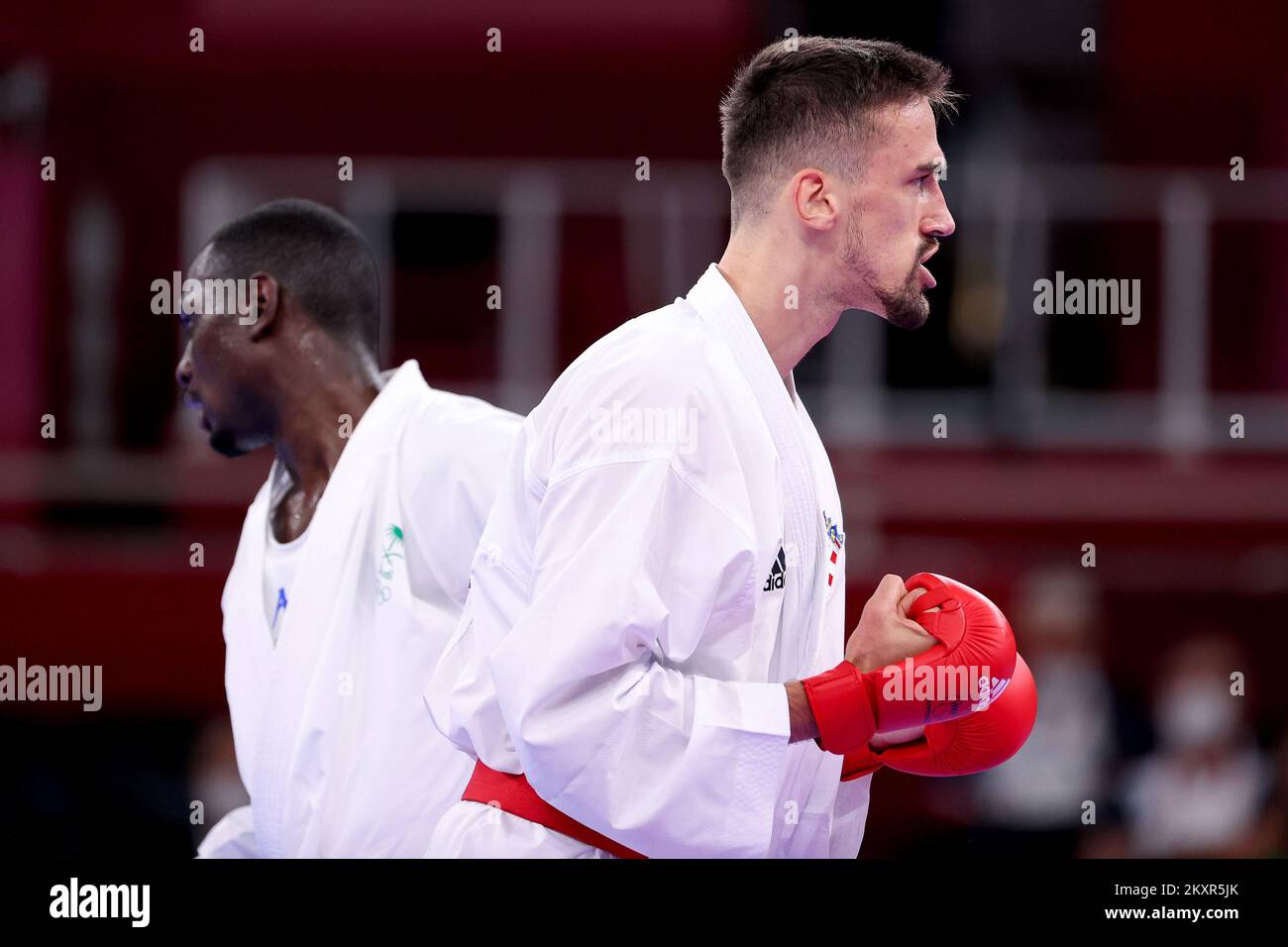 Ivan Kvesic of Team Croatia and Tareh Hamedi of Team Saudi Arabia ...