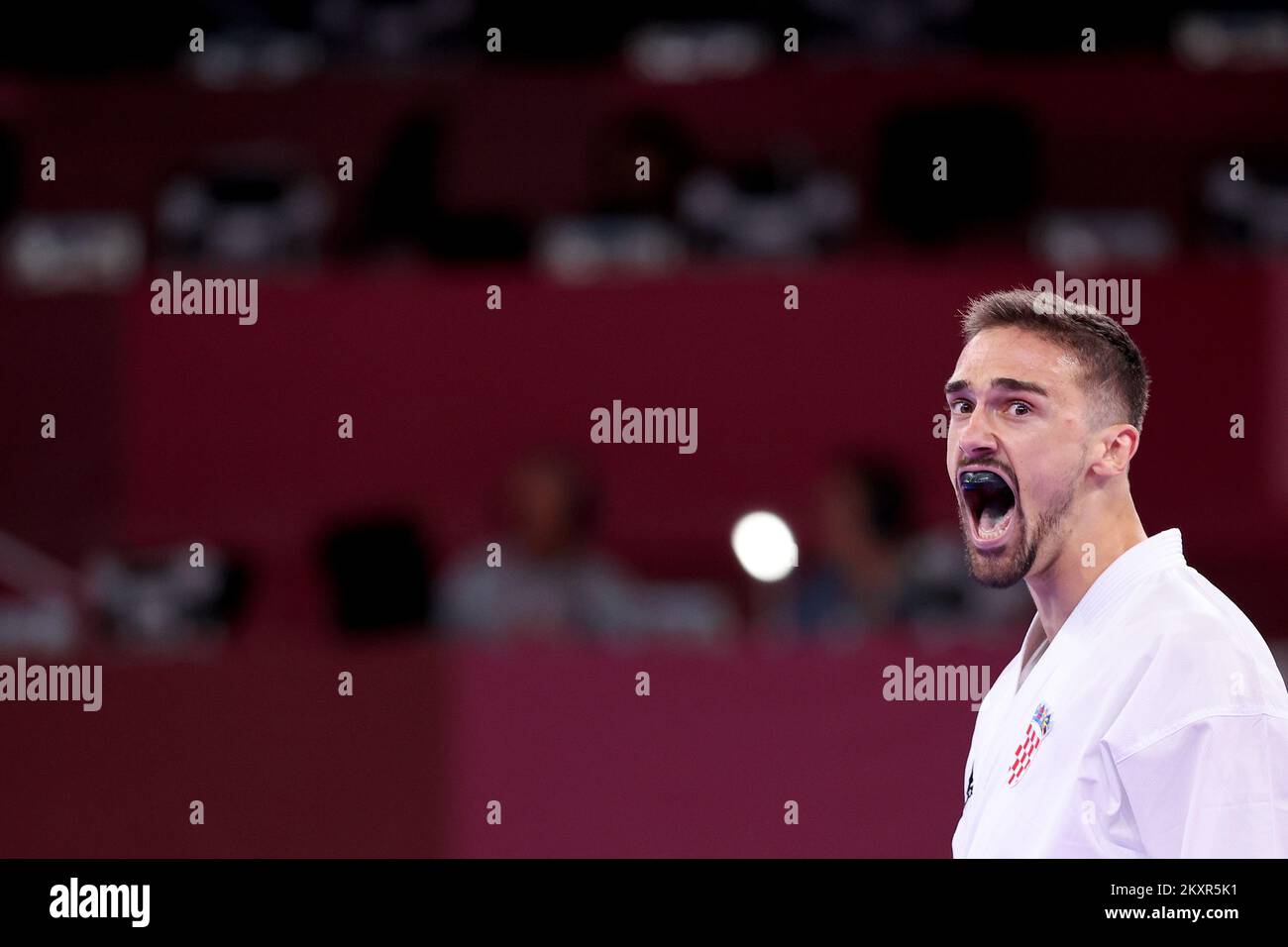 Ivan Kvesic of Team Croatia and Tareh Hamedi of Team Saudi Arabia ...