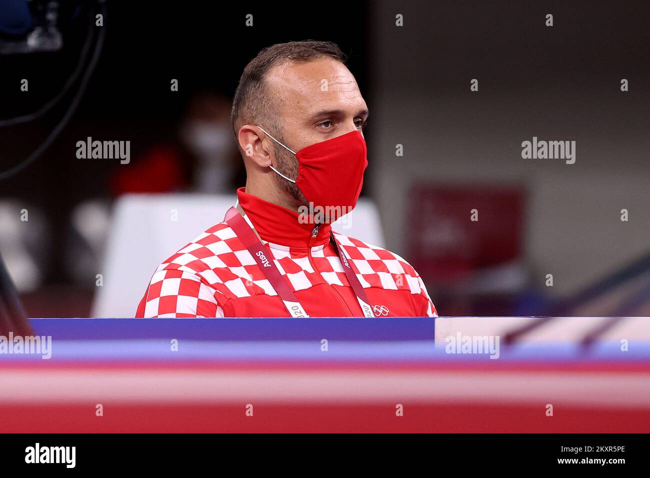Coach Danijel Vucic of Team Croatia is picture prior during Menâ€™s ...