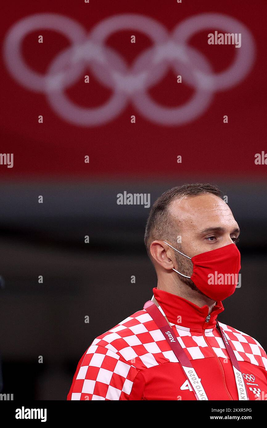 Coach Danijel Vucic of Team Croatia is picture prior during Menâ€™s ...