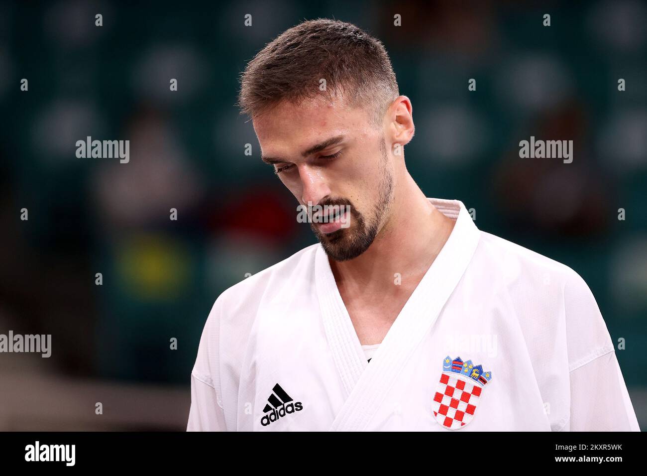 Ivan Kvesic of Team Croatia and Daniel Gaysinsky of Team Canada compete ...