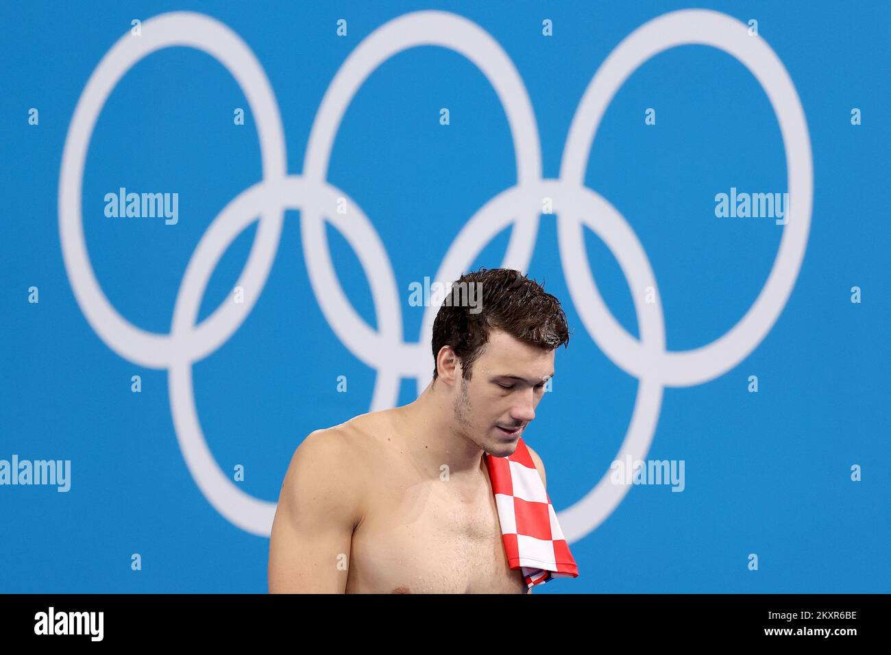 Luka Bukic of team Croatia reacts after the Menâ€™s Classification 5th ...
