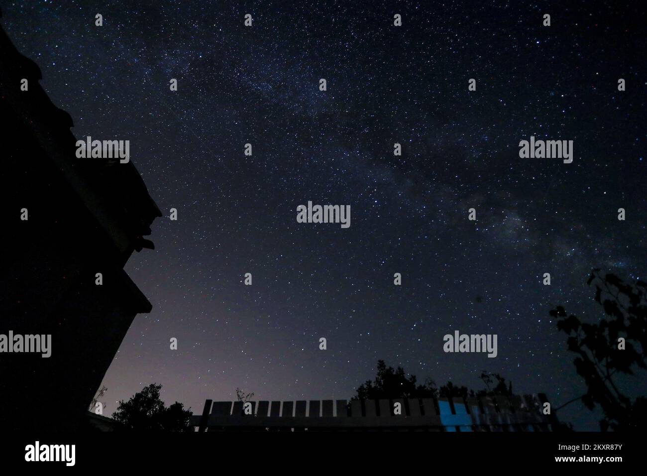 Perseids meteor illustration hi-res stock photography and images - Alamy