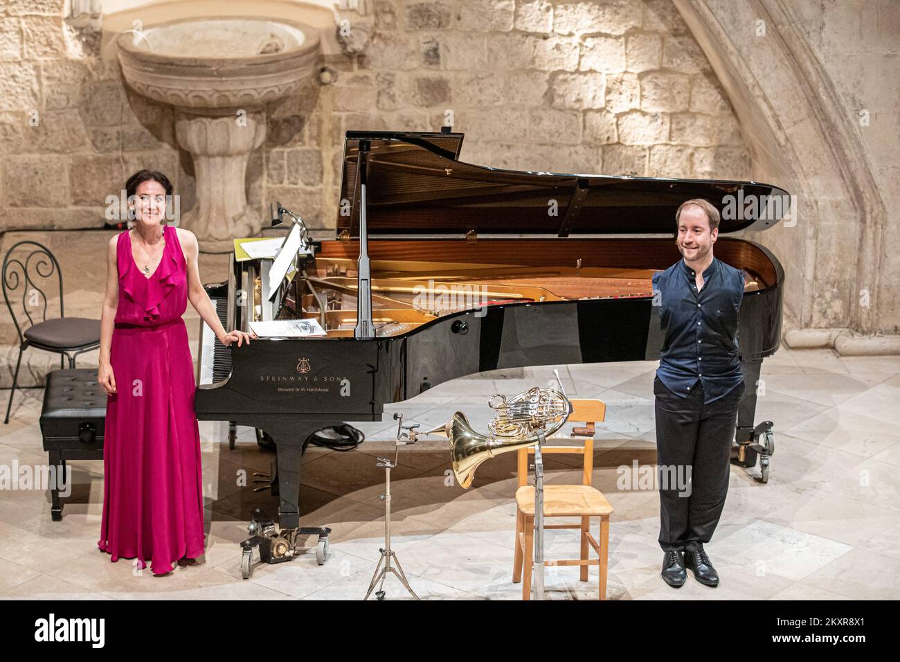 Musician Felix Klieser, who was born without arms, plays the French ...