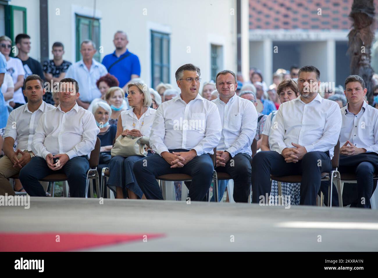 Croatia Prime minister Andrej Plenkovic attends a holy mass during ...