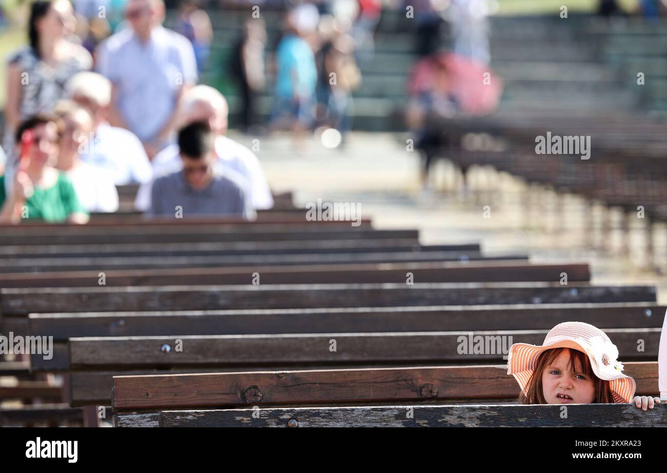 Cadinal Josip Bozanic celebrates mass during a Feast of Assumption of ...