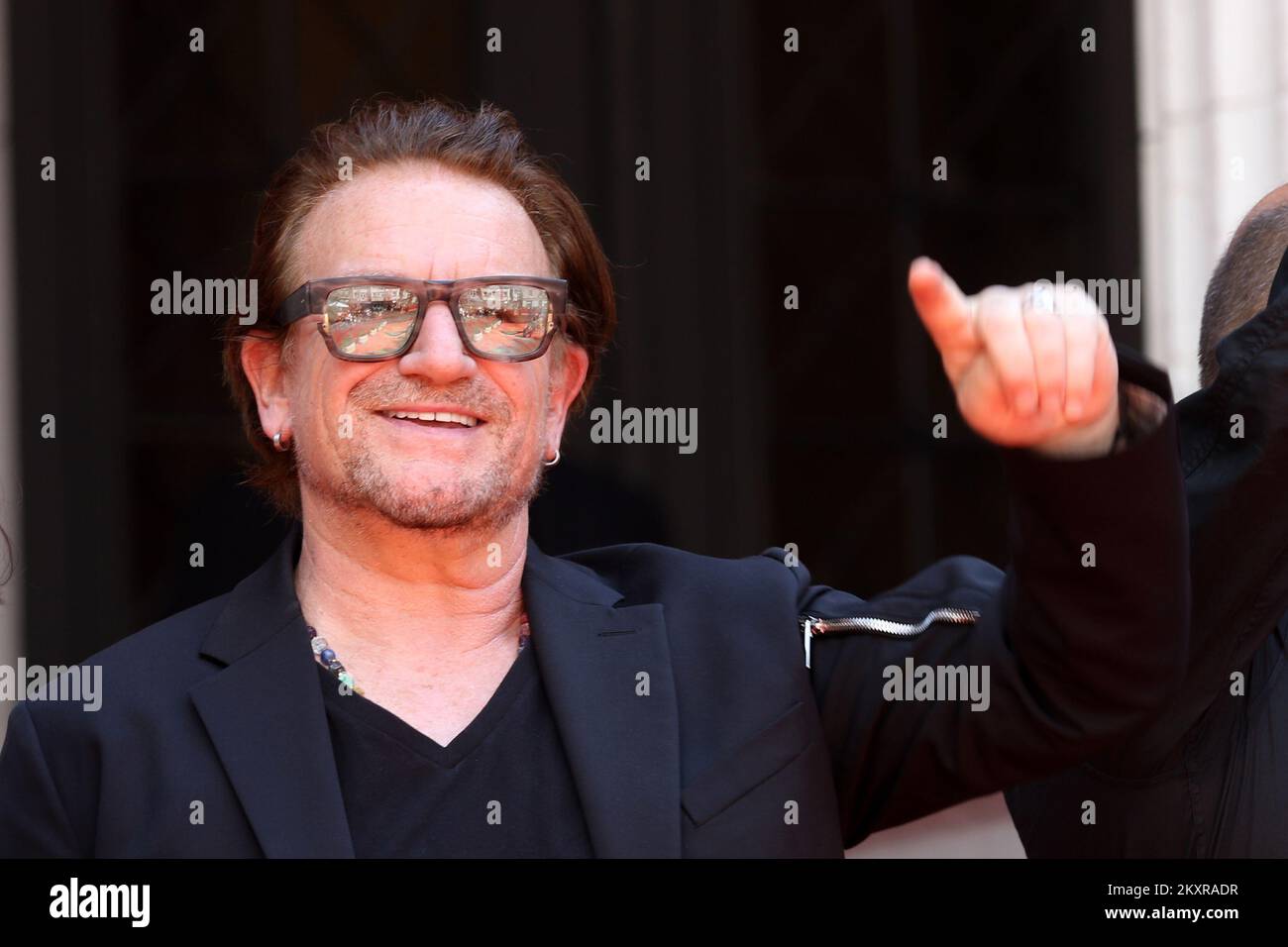 Bono Vox, frontman of the Irish group U2, arrived at the 27th Sarajevo ...