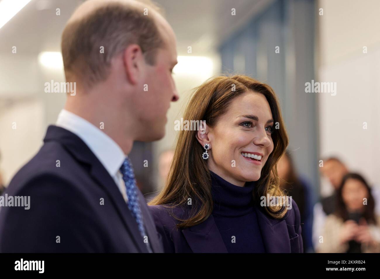 The Prince and Princess of Wales arrive at Logan International Airport ...