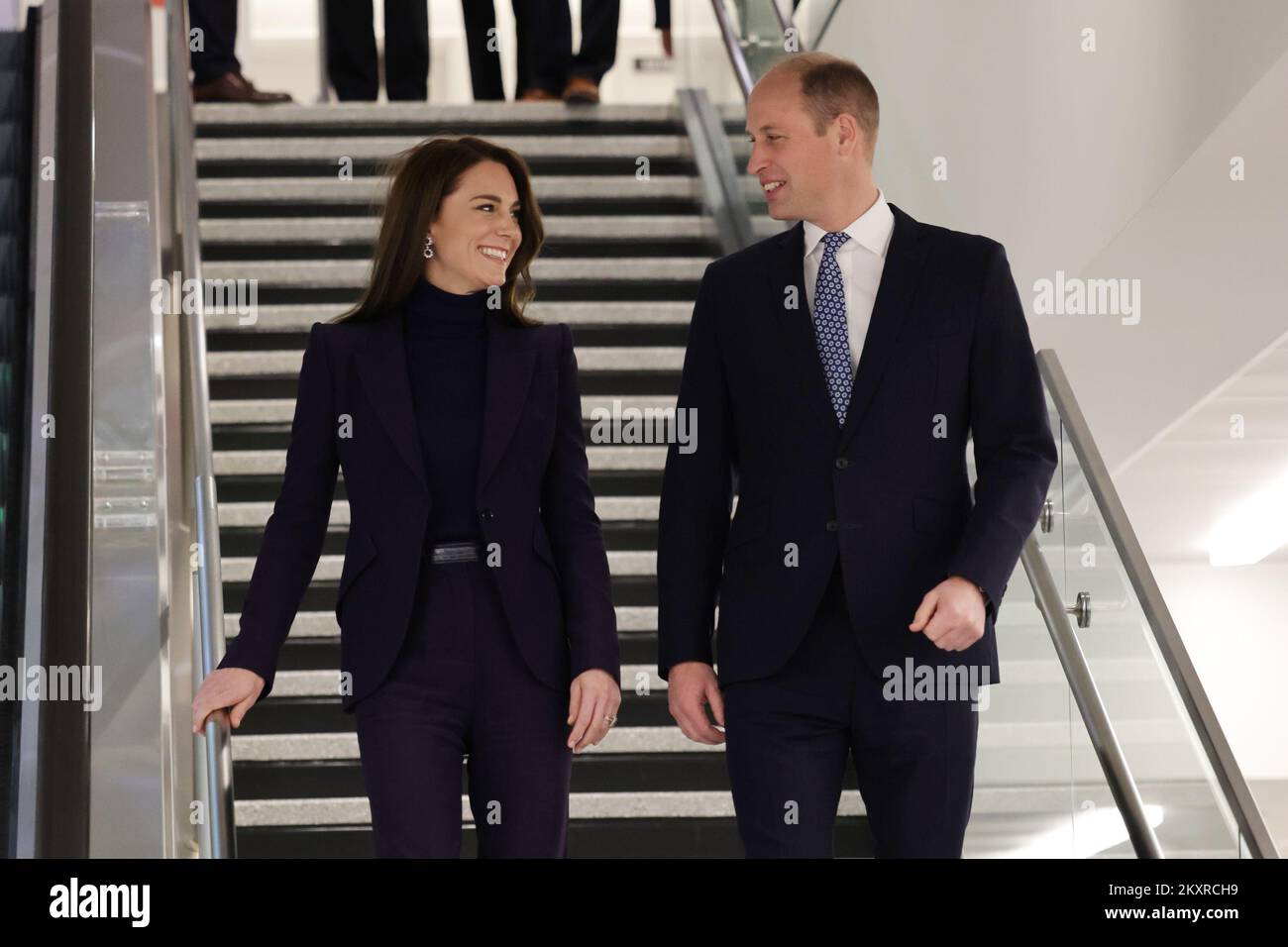 The Prince and Princess of Wales arrive at Logan International Airport ...