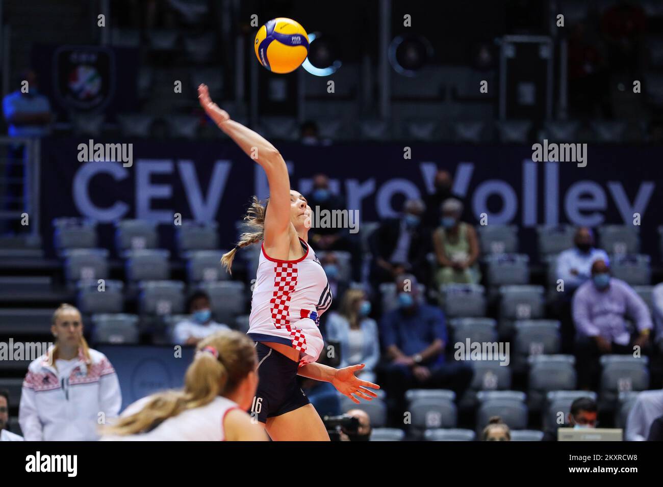 ZADAR, CROATIA - AUGUST 19: Laura Milos of Croatia in action during the ...