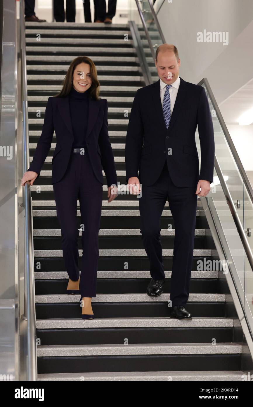 The Prince and Princess of Wales arrive at Logan International Airport ...